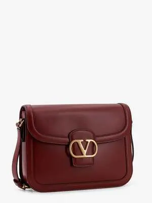 Valentino Garavani 9to5 Leather Shoulder Bag - Red