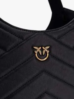 Pinko Quilted Leather Shoulder Bag