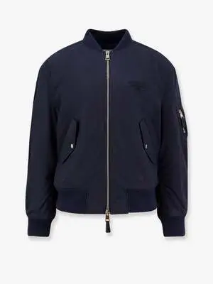 Givenchy Cotton Blend Bomber Jacket - Blue