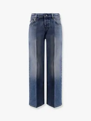 Gucci Cotton Jeans With Rosso Ancora Naplak Tag - Blue