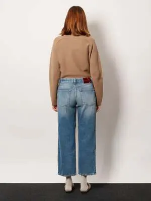 Gucci Cotton Jeans With Rosso Ancora Naplak Tag