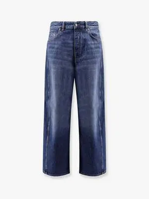 Givenchy Twisted Stone-washed Denim Jeans - Blue