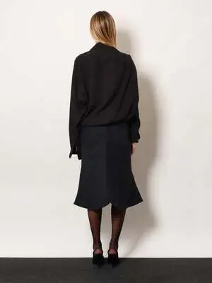 Balenciaga One Shoulder Lyocell Shirt