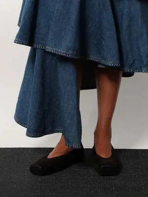 Alaïa Ballet Flats Suede Ballerinas