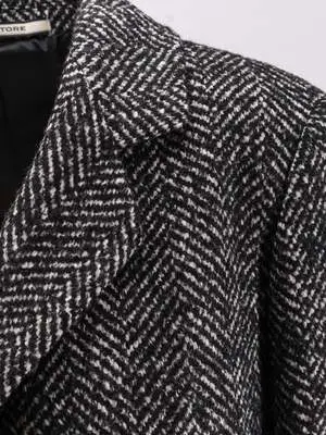 Tagliatore Amanda Herringbone Fabric Coat
