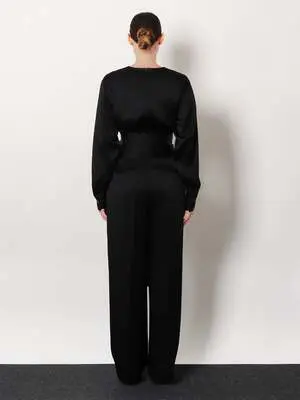 RÓHE Relaxed Satin Trousers