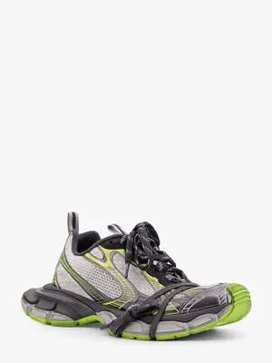 Balenciaga 3xl Mesh And Polyurethane Lace-up Sneakers - Grey