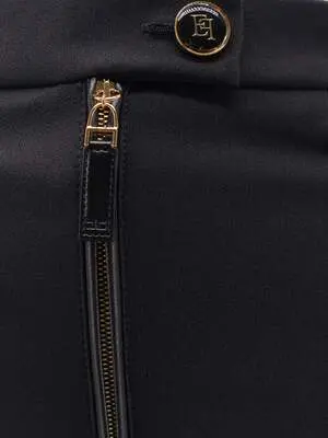 Elisabetta Franchi Trousers With Logoed Button