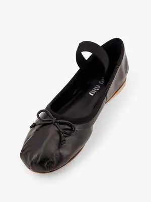 Miu Miu Leather Ballet Flats