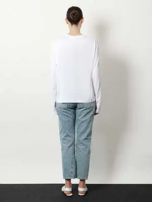 TOTEME Classic Long-sleeve Lyocell And Cotton T-shirt