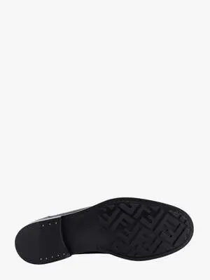 Fendi O' Lock Leather Loafer With Ff Insert