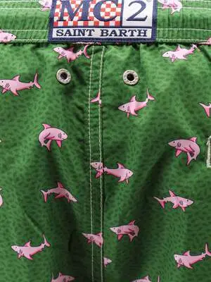 MC2 SAINT BARTH Recycled Material Swim Trunks - Green