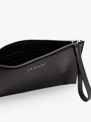 Orciani Leather Clutch Bag