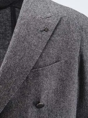 Tagliatore Double-breasted Virgin Wool And Cashmere Blazer