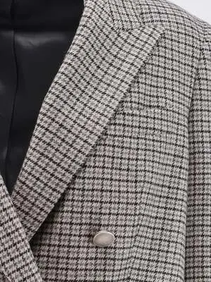 Tagliatore Jasmine Pied-de-poule Wool Blend Blazer