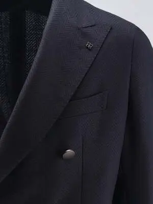 Tagliatore Double-breasted Virgin Wool Blazer