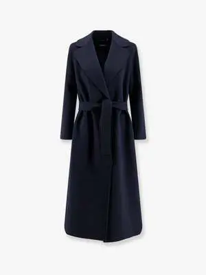 Max Mara Poldo Virgin Wool Coat - Blue