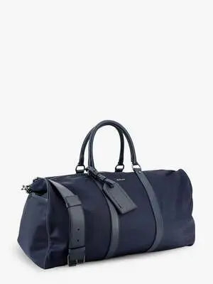 Kiton Nylon Travel Bag With Leather Inserts
