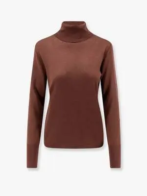 Aspesi Virgin Wool Turtleneck - Brown