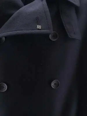 Tagliatore Water Repellent Virgin Wool Trench Coat