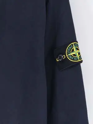 Stone Island Cotton Sweatshirt With Side Logo Patch