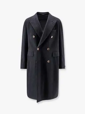 Tagliatore Unlined Virgin Wool And Cashmere Coat - Grey