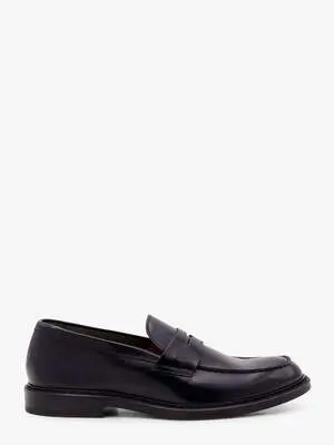 DOUCAL'S Penny Leather Loafers - Black