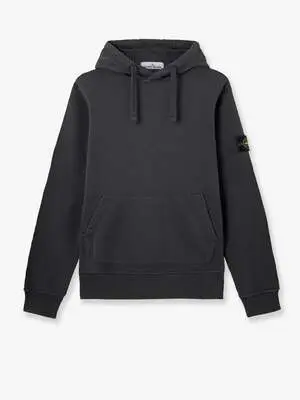 Stone Island Cotton Sweatshirt With Side Logo Patch
