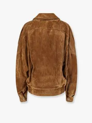 Saint Laurent Oversized Vintage Split-leather Jacket