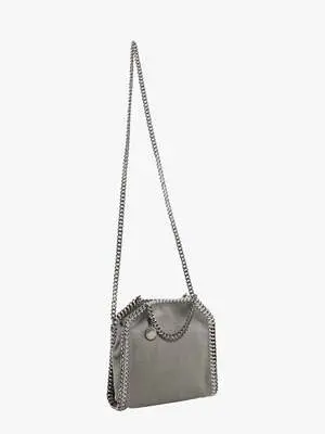 Stella McCartney Falabella Tiny Shaggy Deer Crossbody Bag - Grey