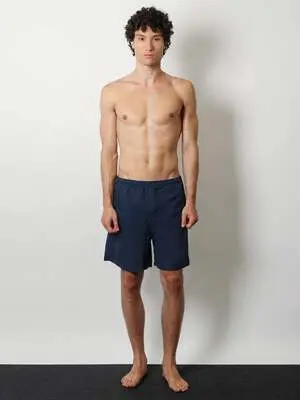 AMI Paris Nylon Swimsuit With Tone-on-tone Logo Patch