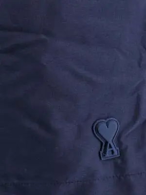 AMI Paris Nylon Swimsuit With Tone-on-tone Logo Patch