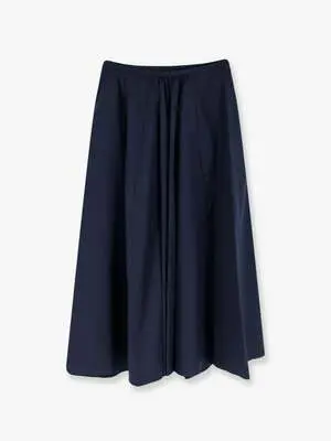Aspesi Long Cotton Skirt - Blue