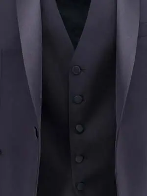 Tagliatore Virgin Wool Tuxedo With Vest