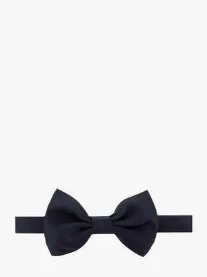 Tagliatore Satin Bow Tie - Black