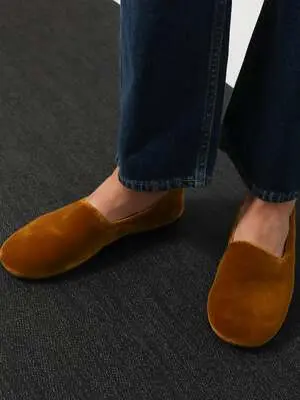 THE ROW Ponti Velvet Loafers