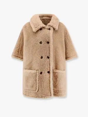 Max Mara Mxacavallo Alpaca, Cashmere And Silk Cape - Beige