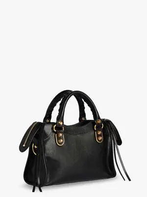 Balenciaga Le City Uptown Mini Leather Handbag - Black