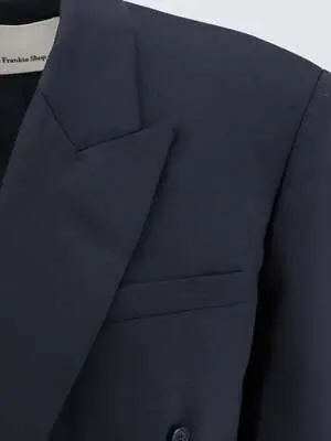 THE FRANKIE SHOP Monterey Structured Wool Blend Blazer