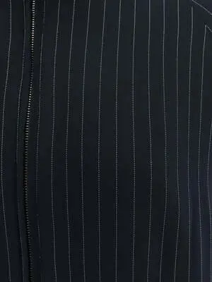THE FRANKIE SHOP Baxter Pinstripe Recycled Material Jacket - Blue