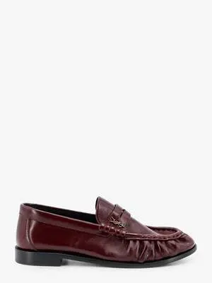 Saint Laurent Le Loafer Leather Loafers - Red