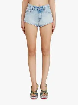 DIESEL® Denim Shorts With Destroyed Effect