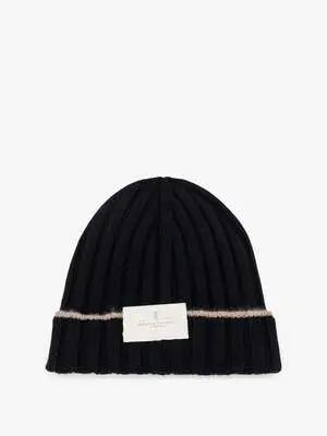 Brunello Cucinelli Cashmere Beanie - Black