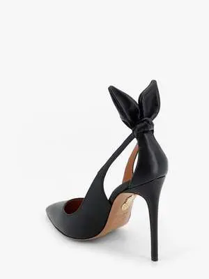 AQUAZZURA Bow Tie Leather Pumps