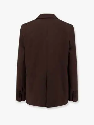 ALYSI Double-breasted Stretch Virgin Wool Blazer