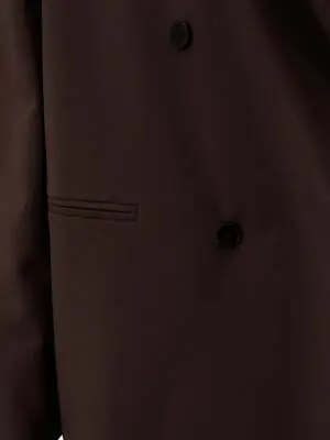 ALYSI Double-breasted Stretch Virgin Wool Blazer