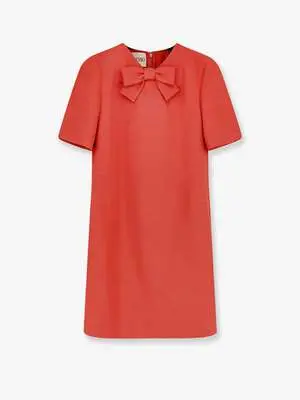 Valentino Garavani Wool And Silk Blend Short Dress