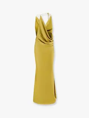 ACTUALEE Satin Long Dress