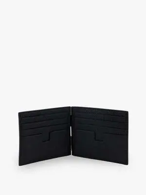 TOM FORD Leather Card Holder With Front Logo