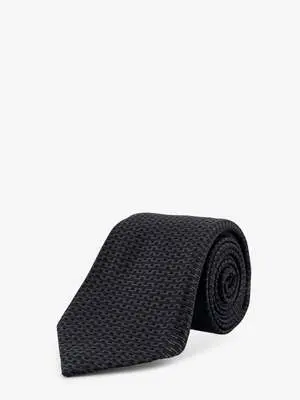 Kiton Silk Tie - Black